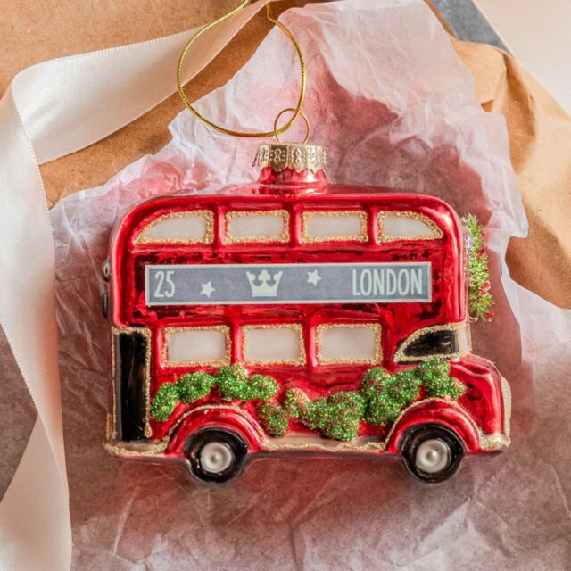 Graham and Green London Bus Christmas Decoration by Graham & Green ...