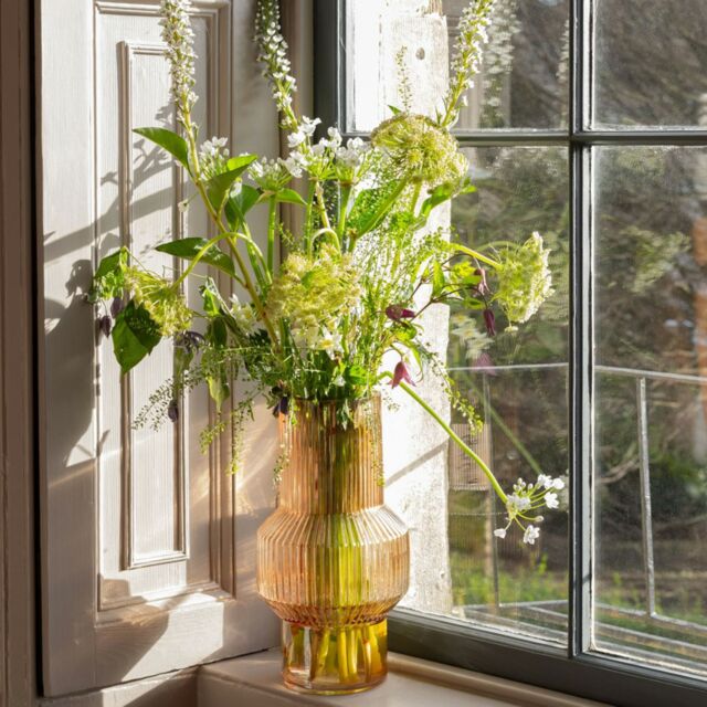 Graham and Green Alix Large Brown Glass Vase by Graham & Green ...