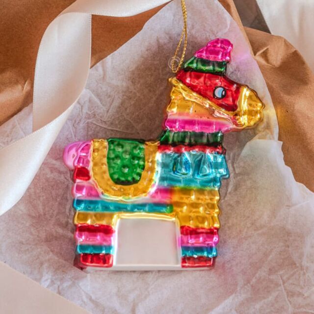 Graham and Green Glass Pinata Christmas Tree Decoration by Graham ...