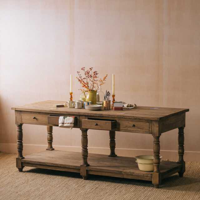Graham and Green Reclaimed Haberdashers Kitchen Island by Graham ...