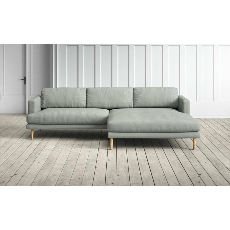 Graham and Green Sydney 4 Seater Right Chaise Sofa in Grey Belgian ...