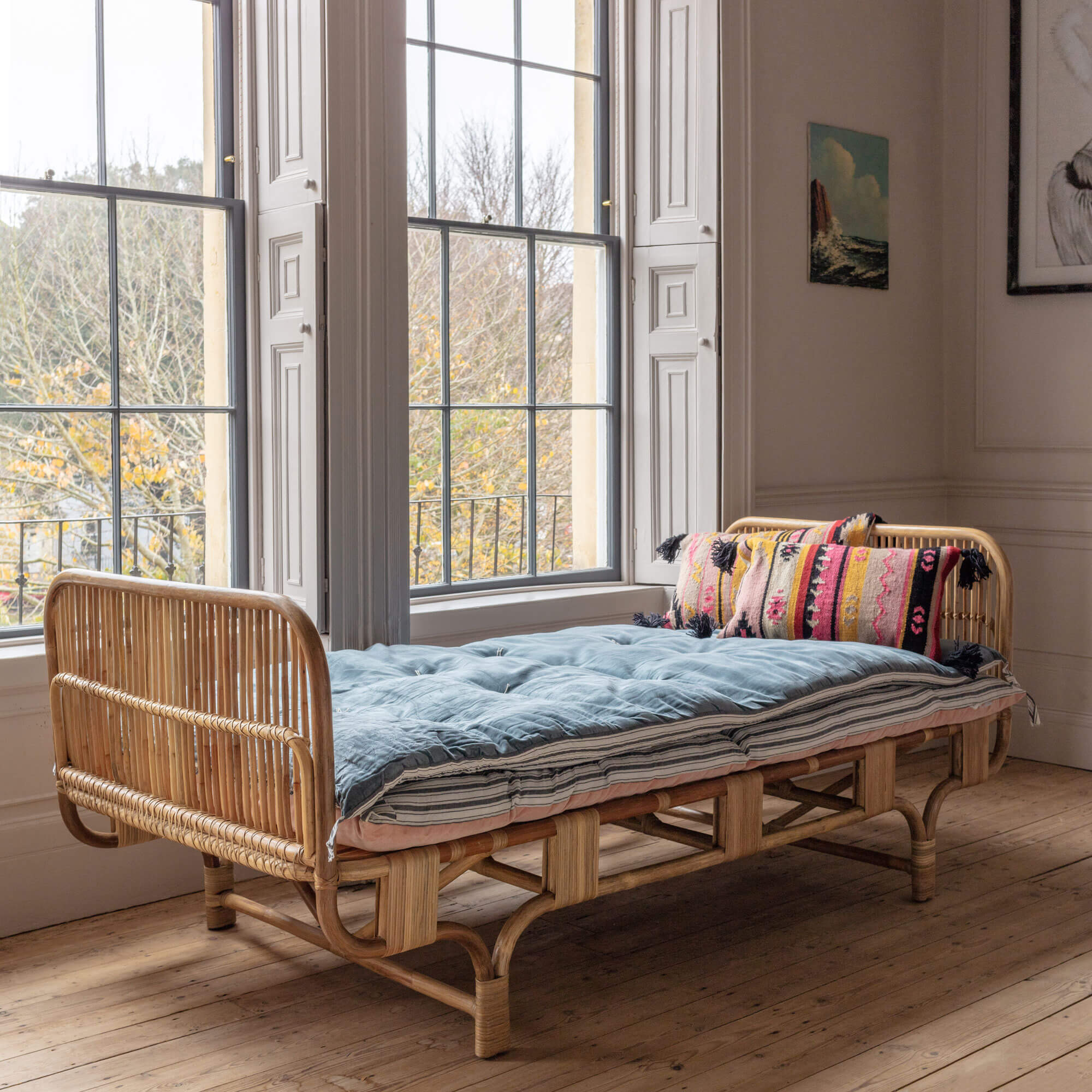 Graham and Green Nico Natural Rattan Day Bed by Graham & Green ...
