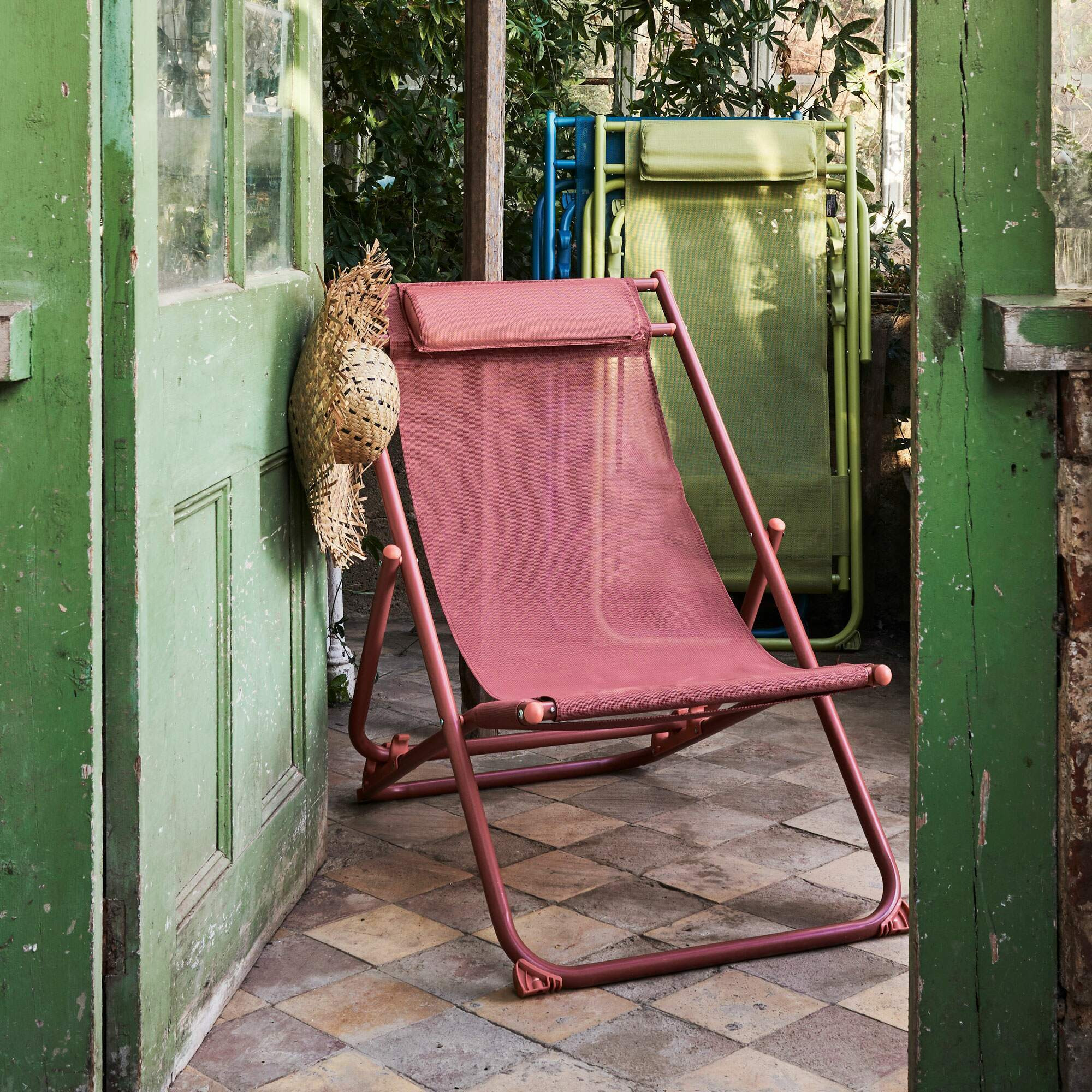 "Graham and Green Green Deck Chair " by Graham & Green | ufurnish.com