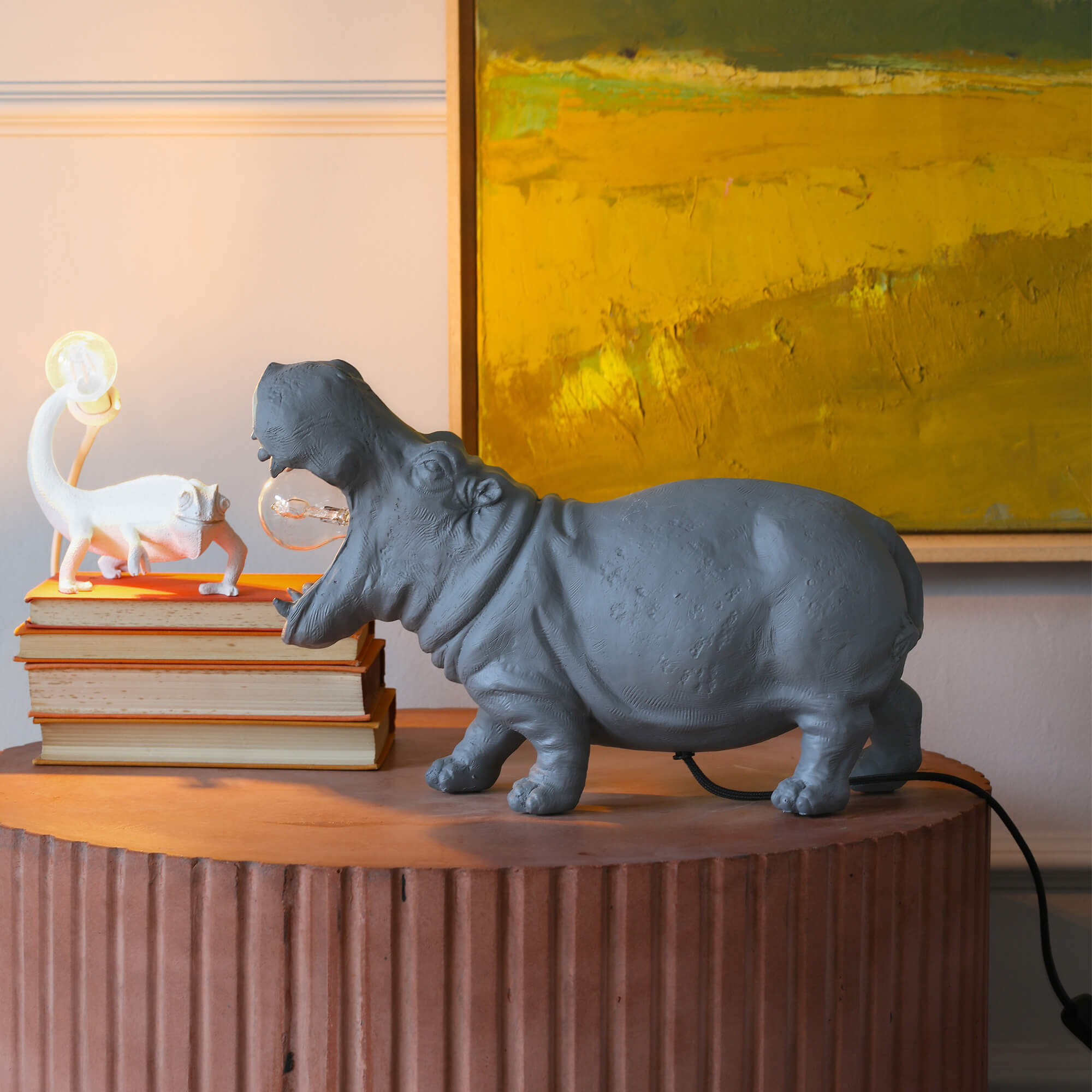 Graham and Green Hendrick Hippo Table Lamp by Graham & Green | ufurnish.com