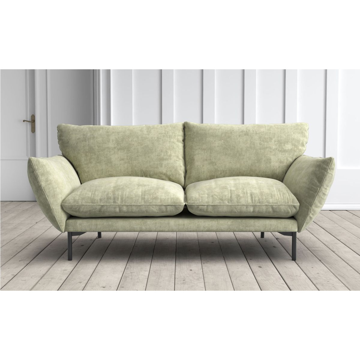 Graham and Green Freddie 2 Seater Sofa in Fennel Luxe Chenille by ...