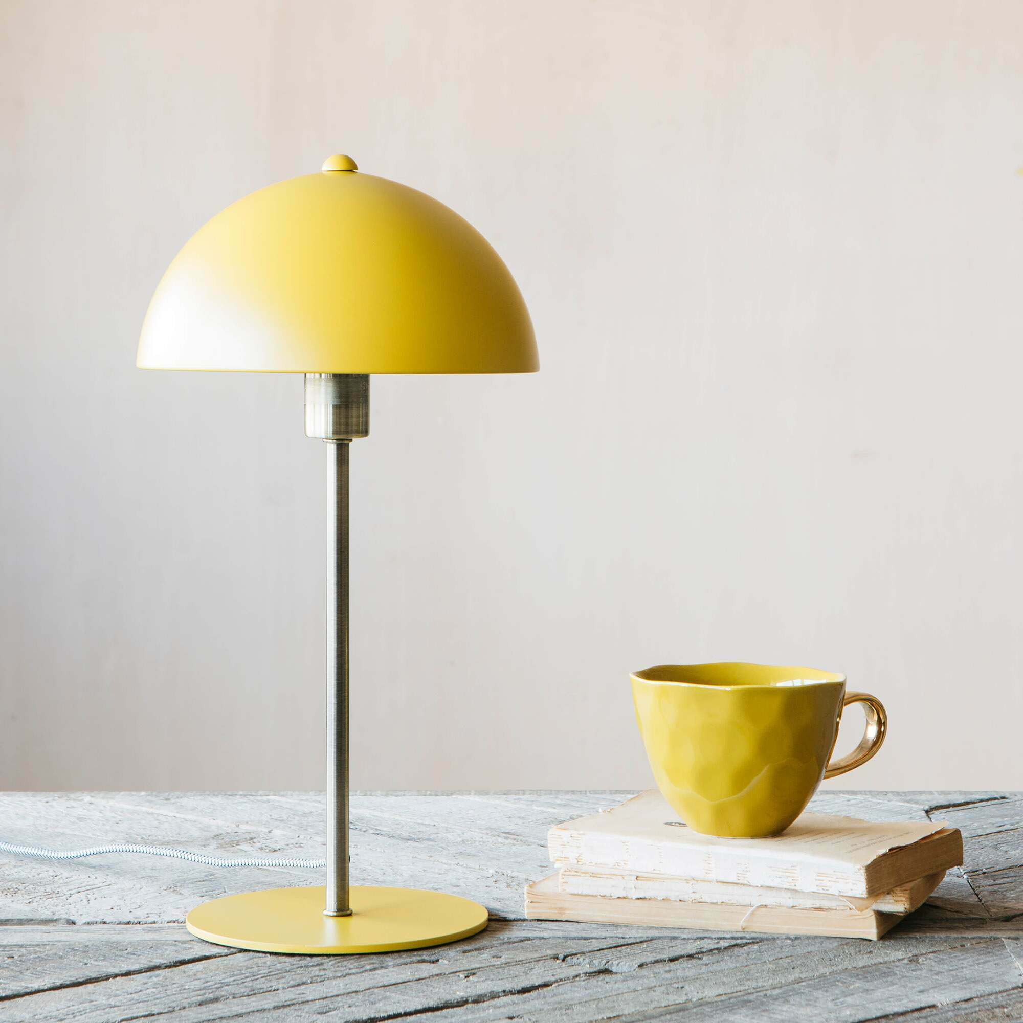 Graham and Green Yellow Bonnet Table Lamp by Graham & Green | ufurnish.com