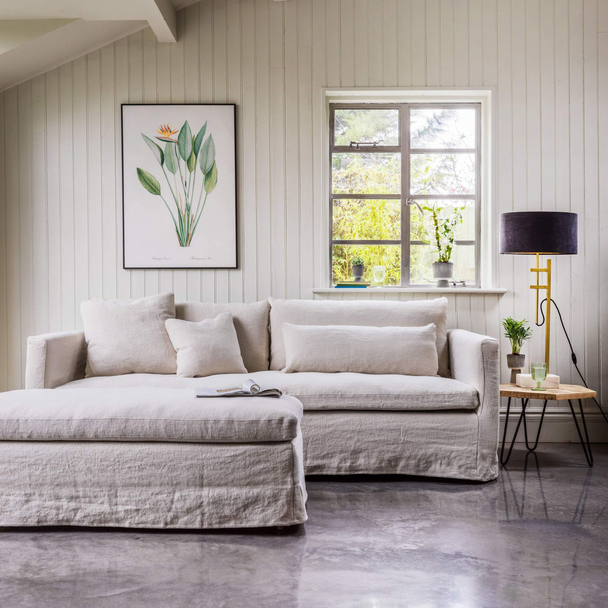 Graham and Green Clementine 4 Seater - Light Grey Caleido by Graham ...