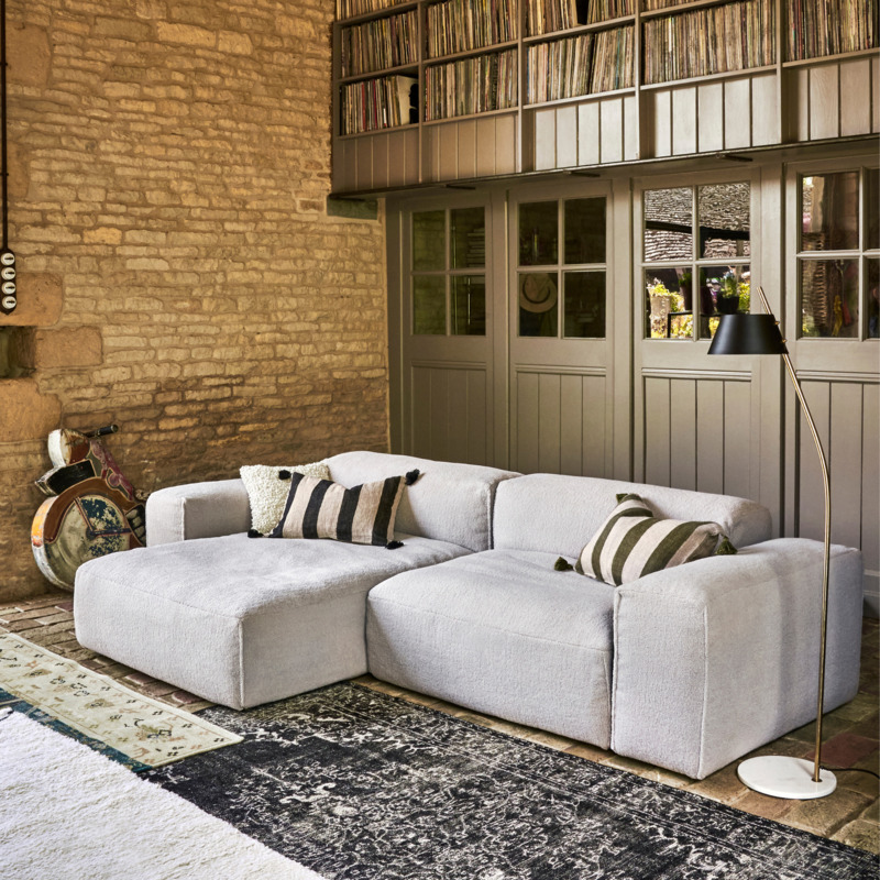 Graham and Green Dax 4 Seater Sofa - Dark Blue Vintage Velvet by Graham ...