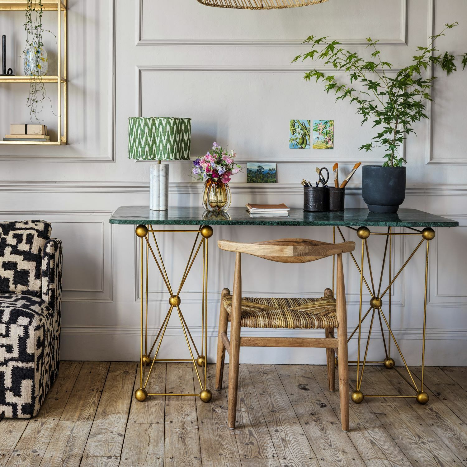 Graham and Green Molecule Green Marble Desk by Graham & Green ...