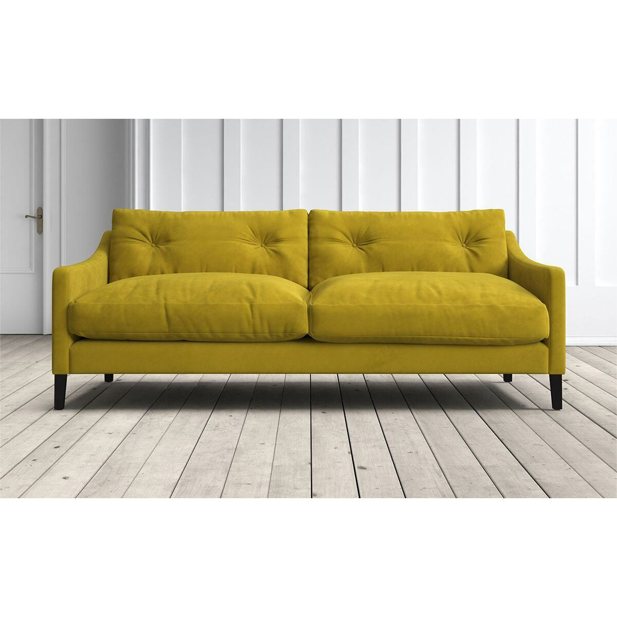 Deep Dream 3 Seater Sofa in Wattle Stain Guarded Velvet by Graham ...