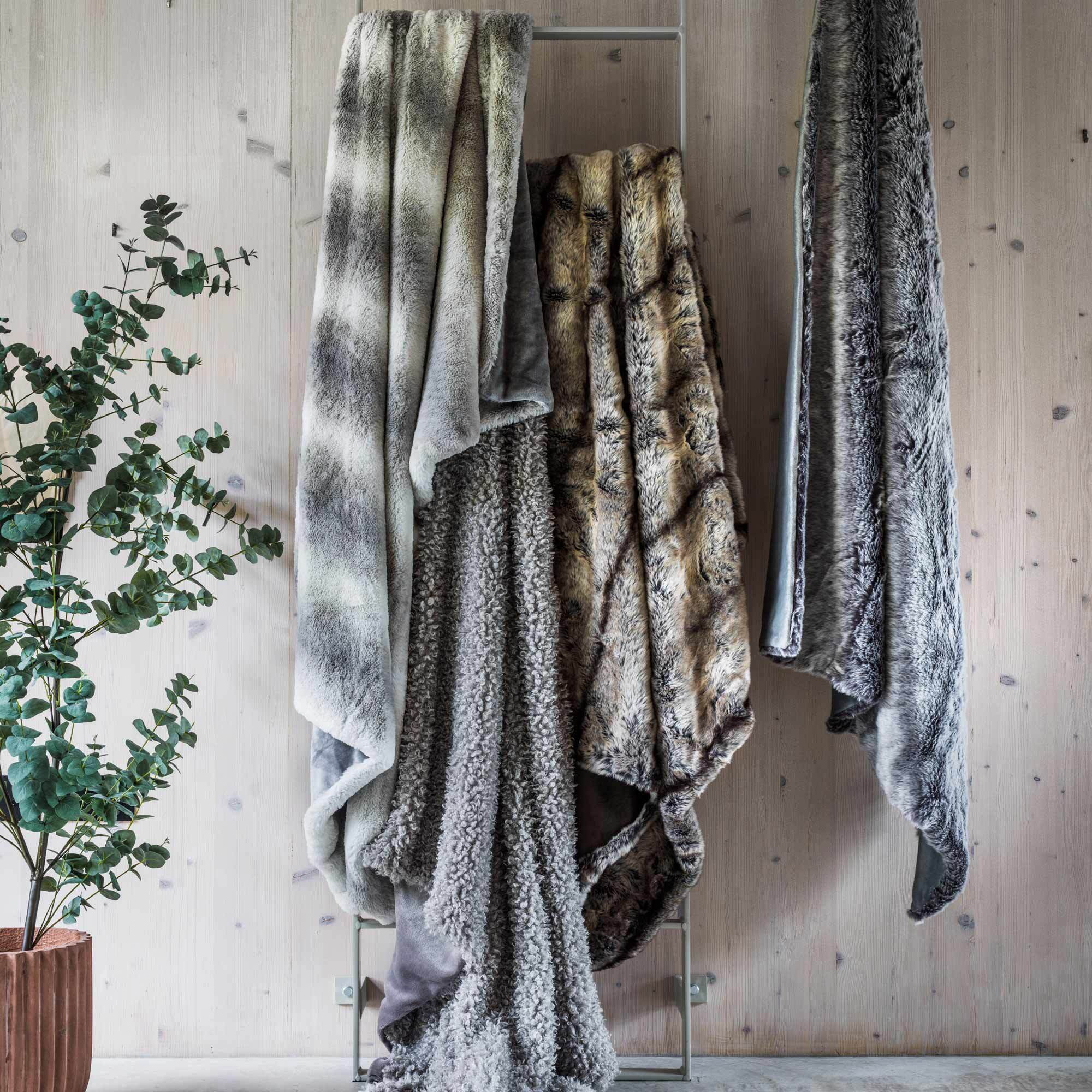 Faux Long Hair Angora Throw by Graham & Green | ufurnish.com