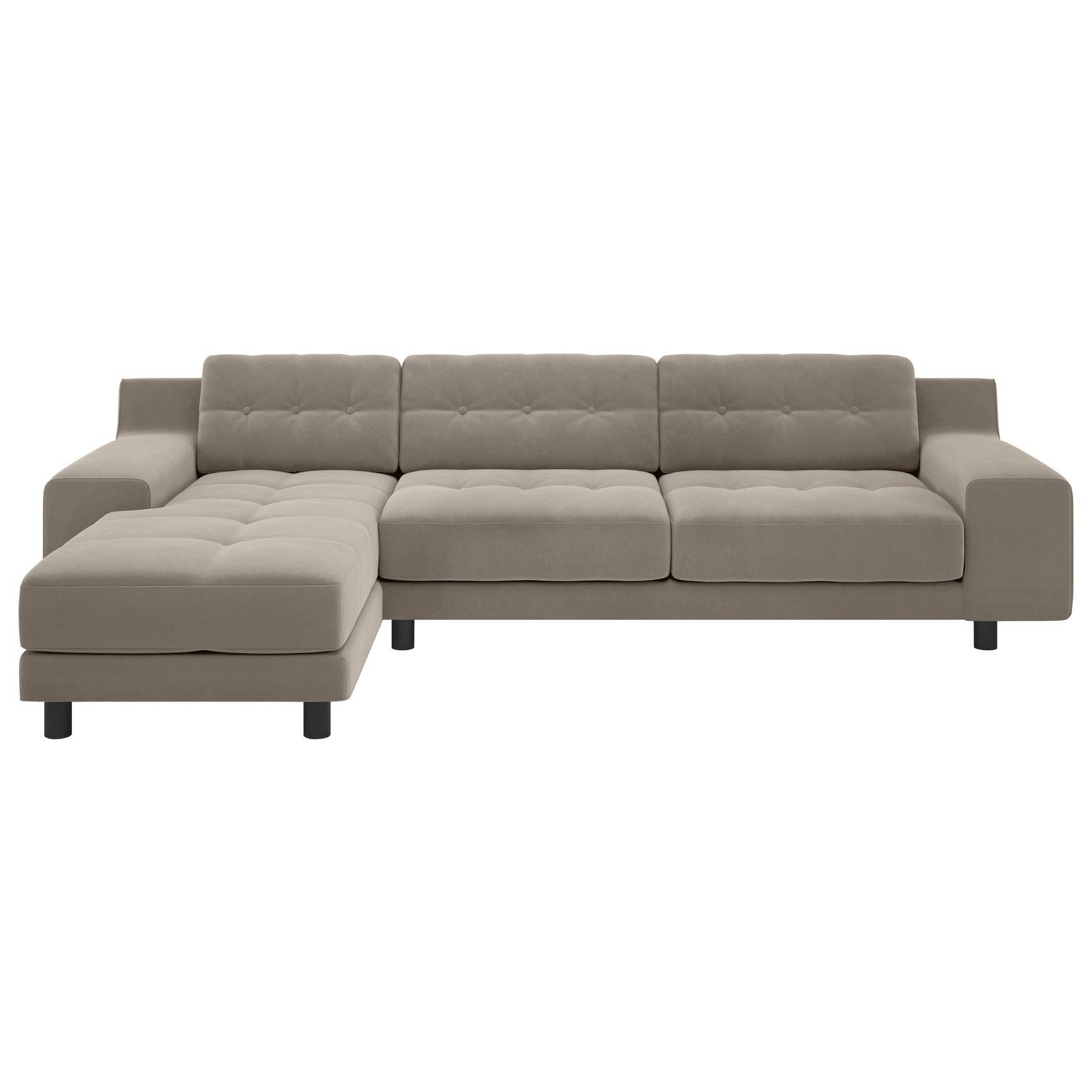 Habitat Hendricks Left Hand Corner Chaise Sofa - Natural by Habitat | ufurnish.com
