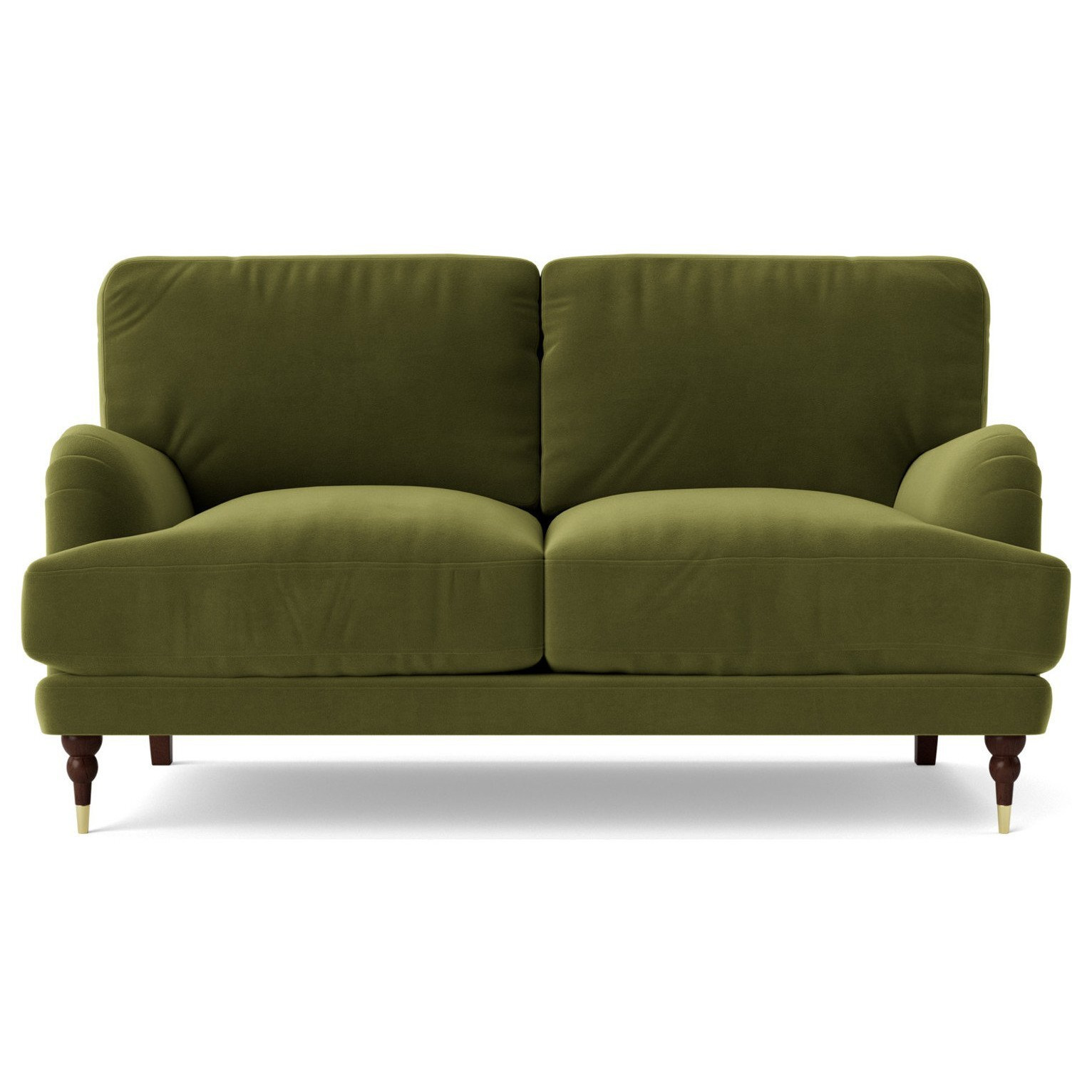 Swoon Charlbury Velvet 2 Seater Sofa - Fern Green by Habitat | ufurnish.com