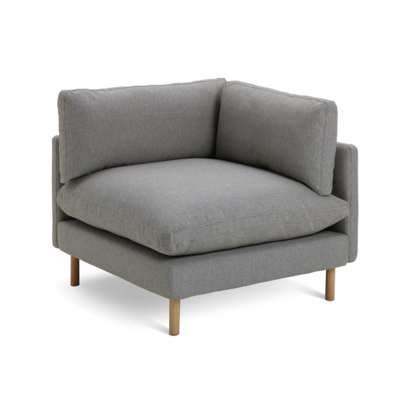 Habitat Paola Modular Single Corner Sofa - Grey by Habitat | ufurnish.com