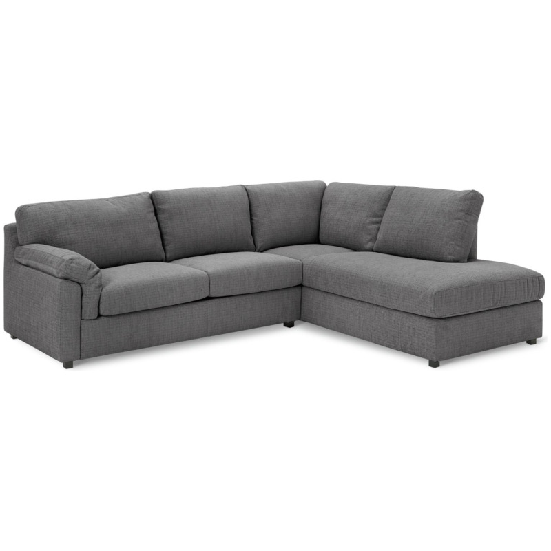 Habitat Florence Fabric Right Hand Corner Chaise Sofa - Grey by Habitat ...