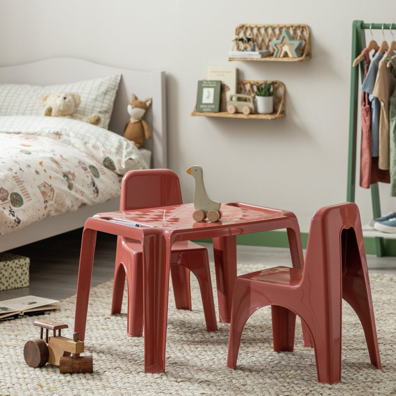 Bica Kids Plastic Table - Red by Habitat | ufurnish.com