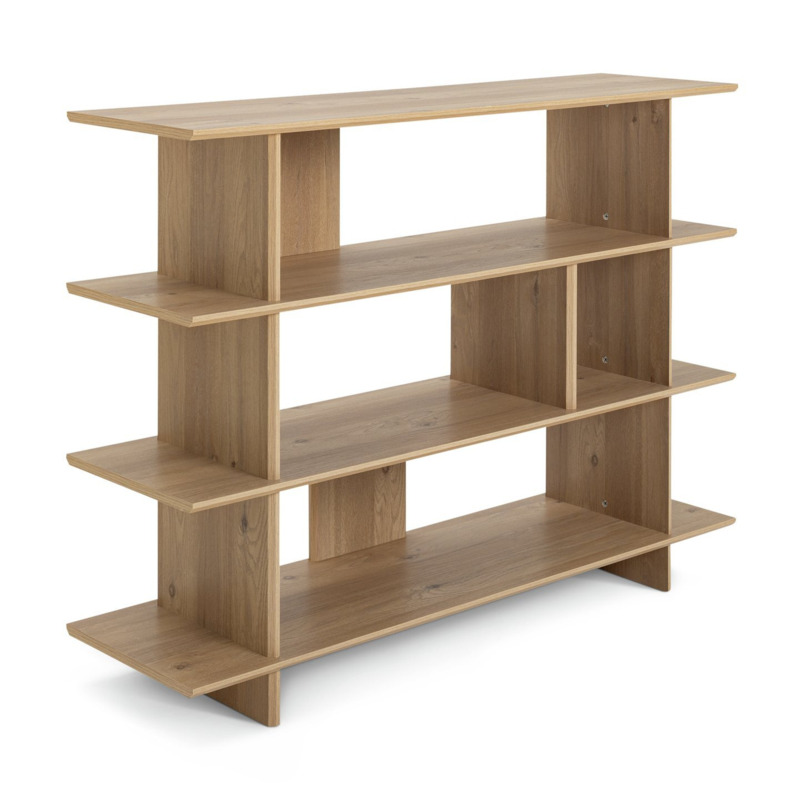 Habitat Raymond Wide Bookcase - Oak by Habitat | ufurnish.com