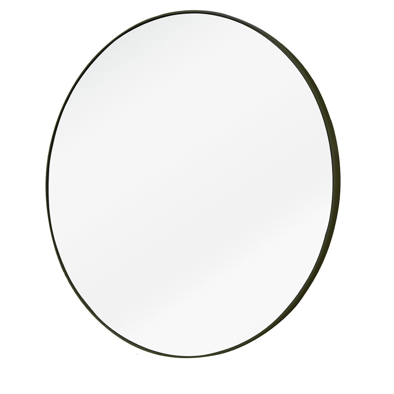 Habitat Patsy Round Wall Mirror - Black by Habitat | ufurnish.com