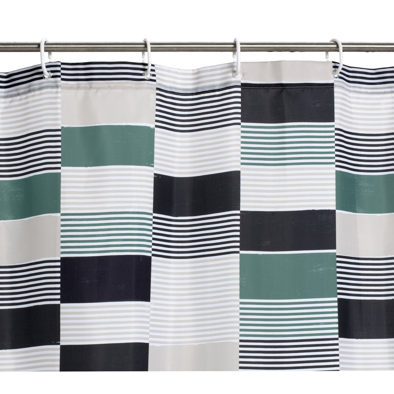Habitat Block Geo Print Shower Curtain by Habitat | ufurnish.com