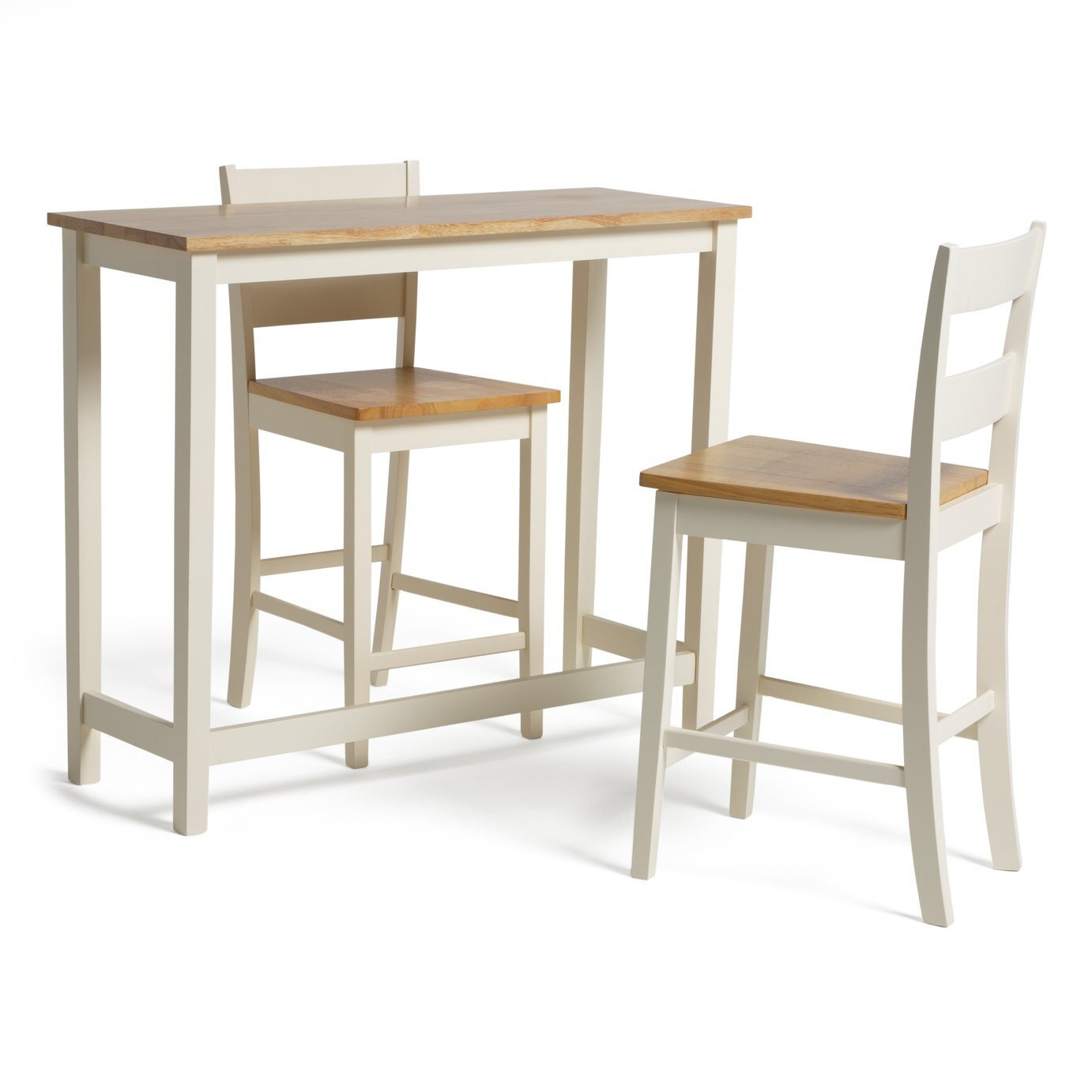 Habitat Chicago Solid Wood Bar Table & 2 Stools by Habitat | ufurnish.com