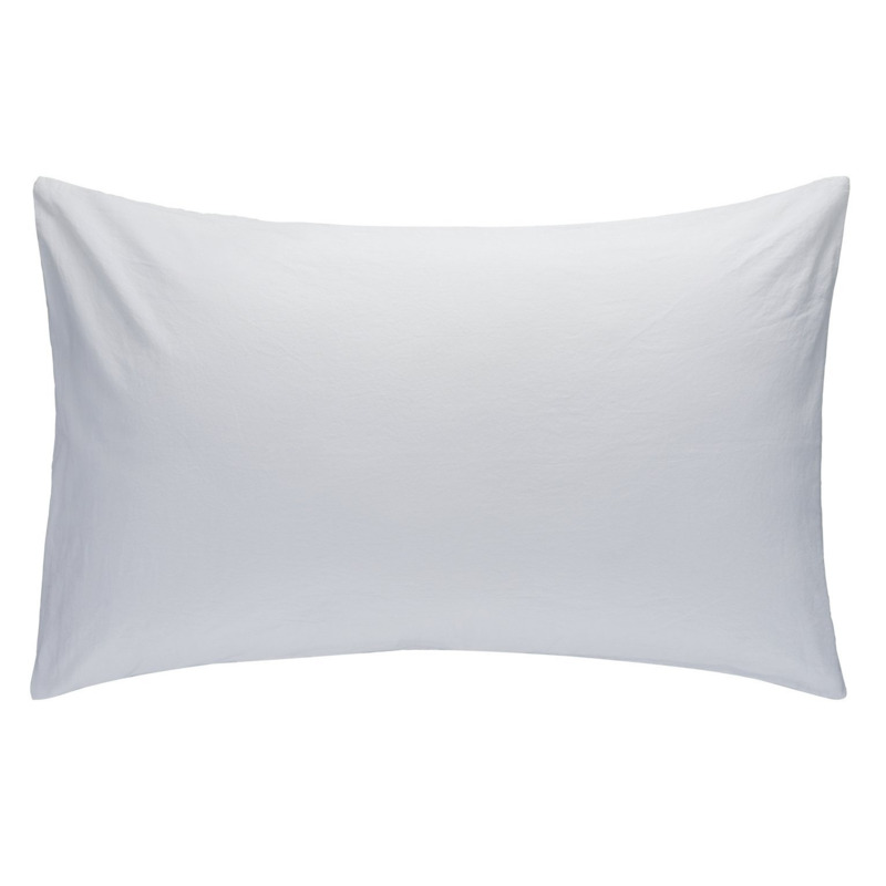 Habitat Stonewashed Cotton Plain White Bedding Set - Single by Habitat ...