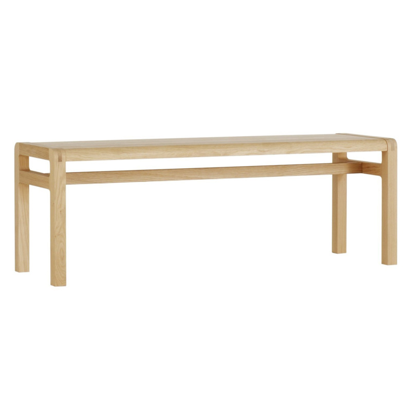 Habitat Radius 3 Seater Solid Oak Dining Bench - Oak by Habitat ...
