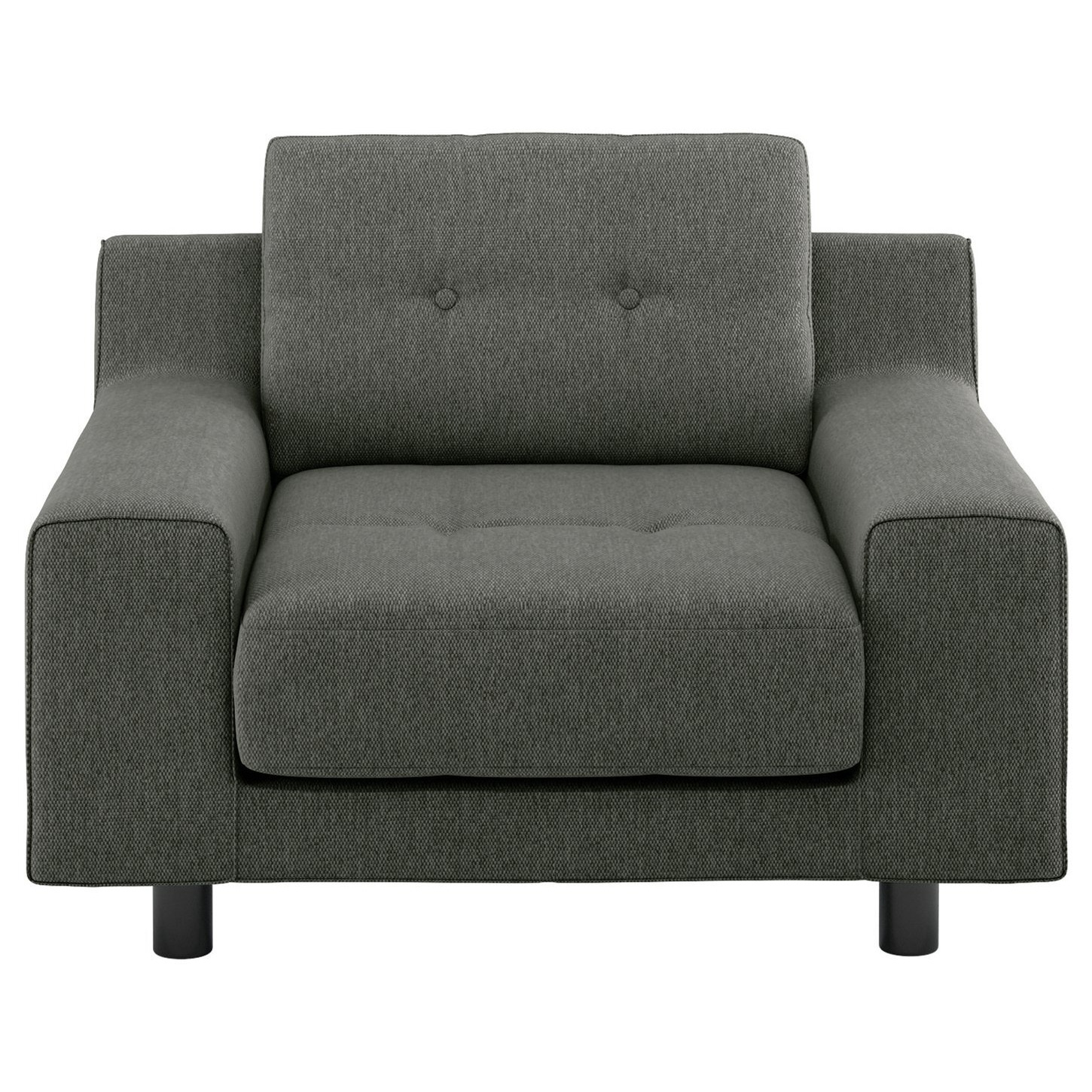 Habitat Hendricks Fabric Armchair - Charcoal by Habitat | ufurnish.com