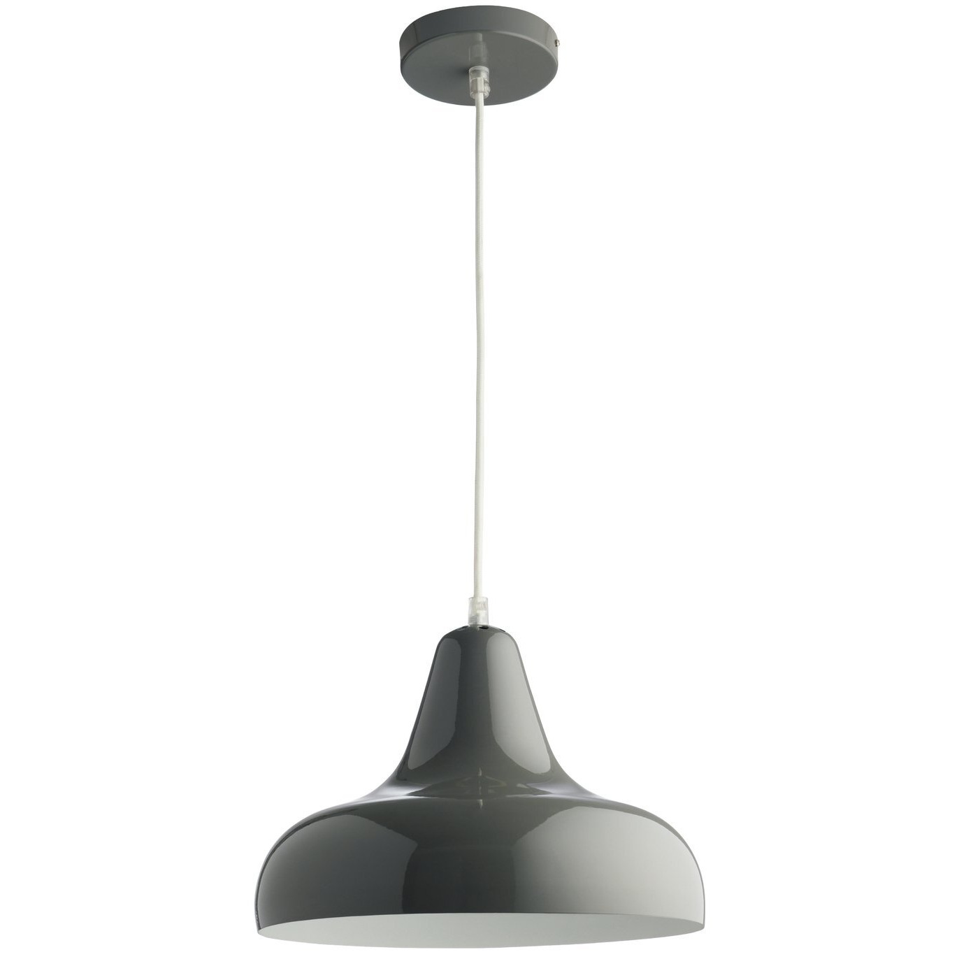 Habitat Aerial Spun Aluminium Pendant Light - Grey by Habitat ...