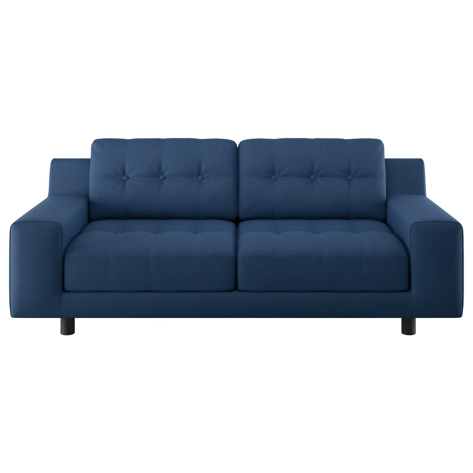 Habitat Hendricks Fabric 2 Seater Sofa - Navy by Habitat | ufurnish.com