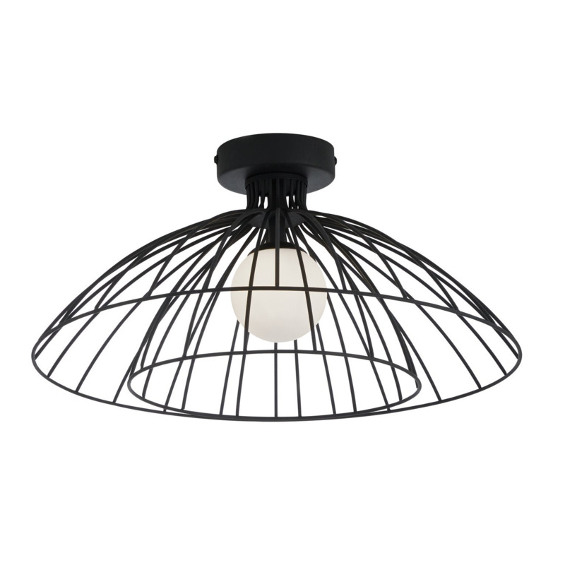 Habitat Kiso 2 Tier Opal Flush to Ceiling Light - Black by Habitat ...