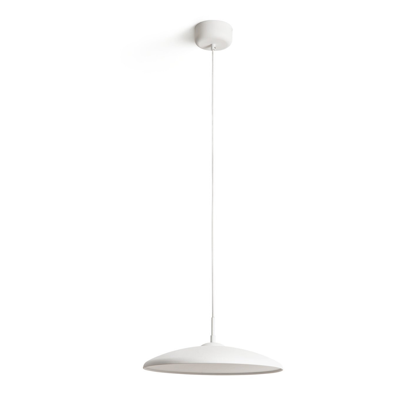 Habitat Pavo Metal LED Pendant Light - White by Habitat | ufurnish.com