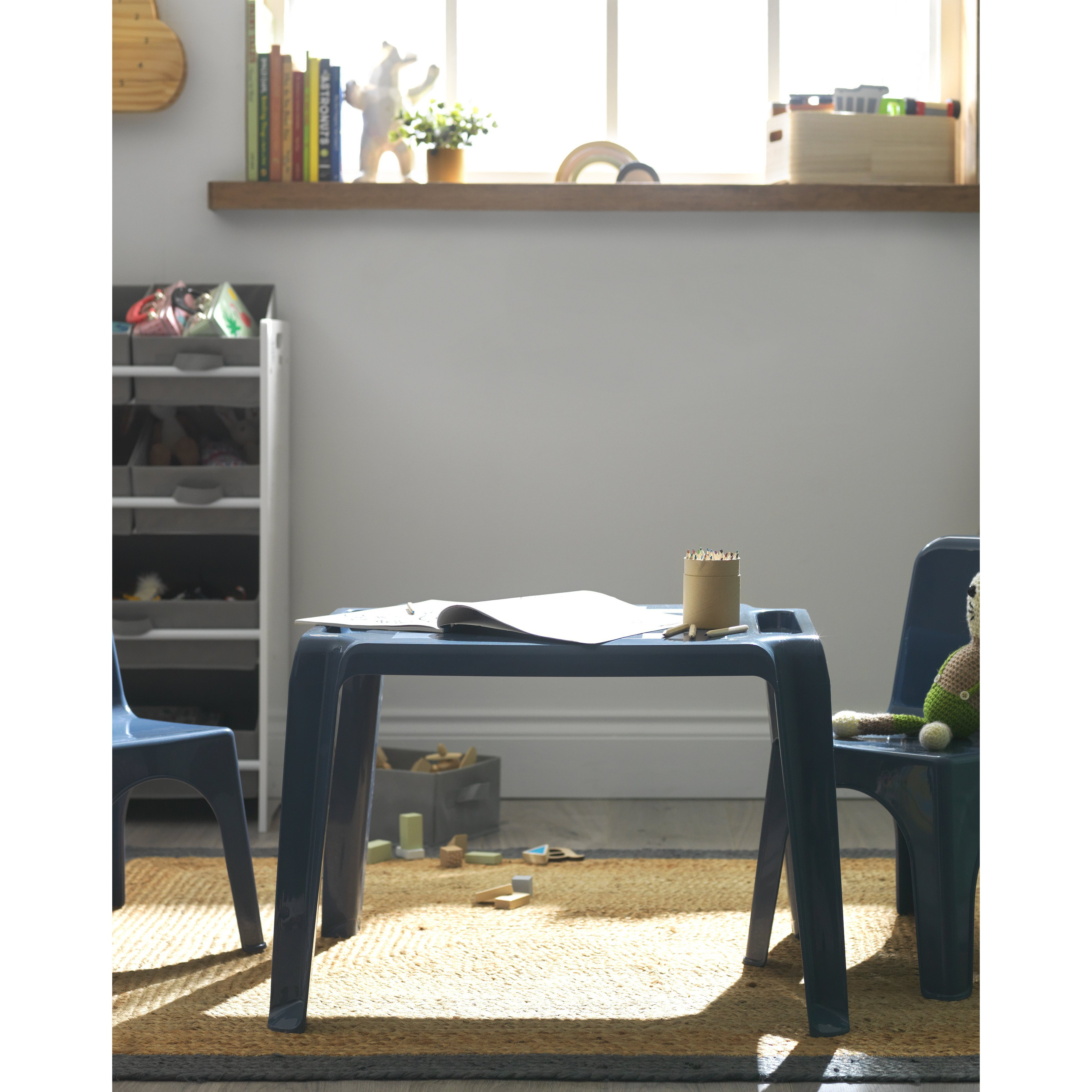Bica Kids Plastic Table - Navy by Habitat | ufurnish.com