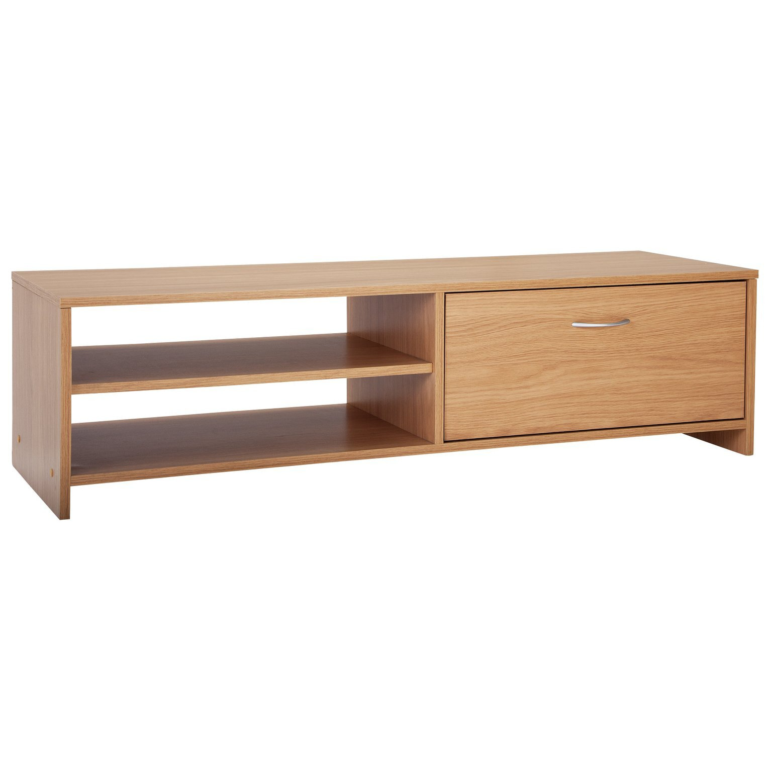 Habitat Squares 1 Drawer TV Unit - Oak Effect by Habitat | ufurnish.com