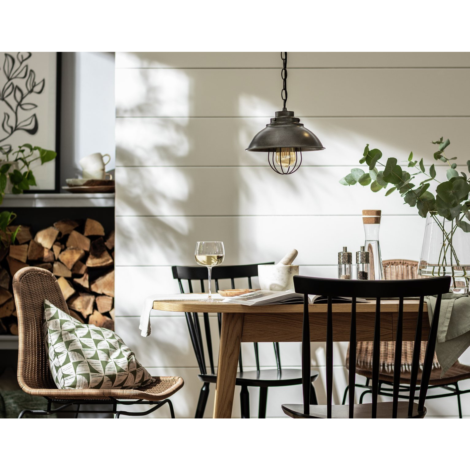 Habitat Pixie Pewter Fisherman Light - Black by Habitat | ufurnish.com