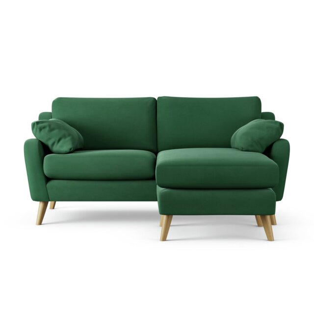 Habitat Ivor Right Hand Corner Sofa - Green - Ash Leg by Habitat ...