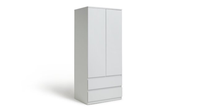 Habitat Jenson 2 Door 2 Drawer Wardrobe - White Gloss by Habitat ...