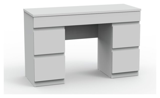 Habitat Jenson 5 Drawer Dressing Table - Matte White by Habitat ...