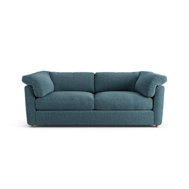 Habitat Wynn Fabric 3 Seater Sofa - Blue - Ash Leg by Habitat ...