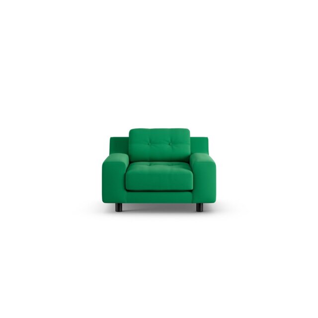 Habitat Hendricks Fabric Armchair- Emerald Green - Black Leg by Habitat ...