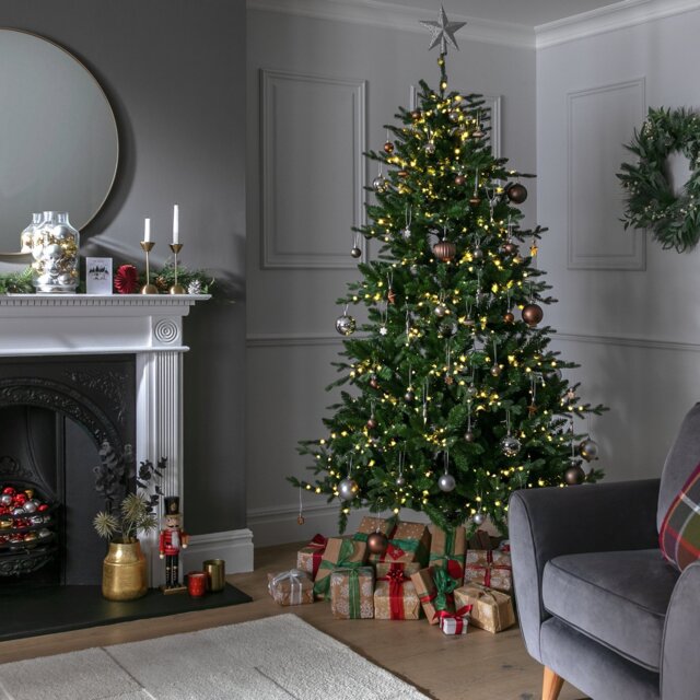 Habitat 7ft Pre lit Dewdrop Mixed Tipped Christmas Tree by Habitat ...