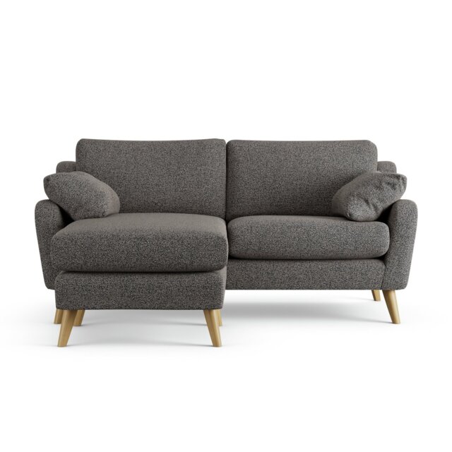 Habitat Ivor Left Hand Corner Sofa - Charcoal - Ash Leg by Habitat ...