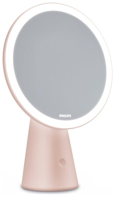 Philips Portable Mirror Desk Lamp - Pink by Habitat | ufurnish.com