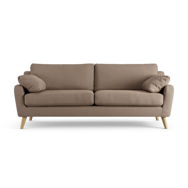 Habitat Ivor Fabric 4 Seater Sofa - Biscuit - Ash Leg by Habitat ...