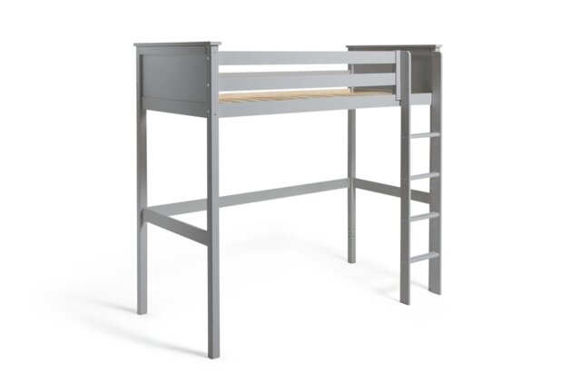 Habitat Brooklyn High Sleeper Bed Frame - Grey by Habitat | ufurnish.com
