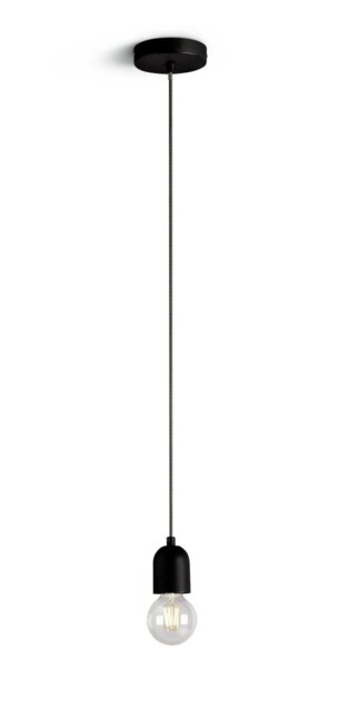 Habitat Pendant Ceiling Light - Matte Black & Herringbone by Habitat ...