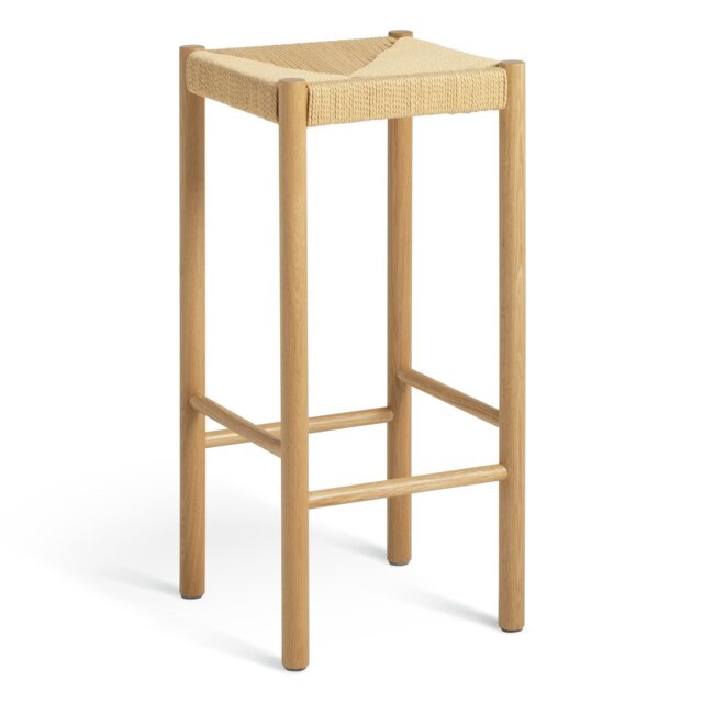 Habitat Hanna Oak Bar Stool - Natural by Habitat | ufurnish.com