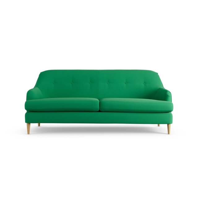 Habitat Frome Fabric 3 Seater Sofa - Emerald Green - Ash Leg by Habitat ...