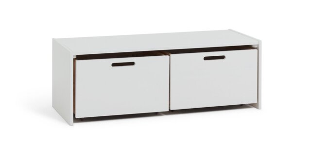 Habitat Rico Low Storage Unit - White by Habitat | ufurnish.com