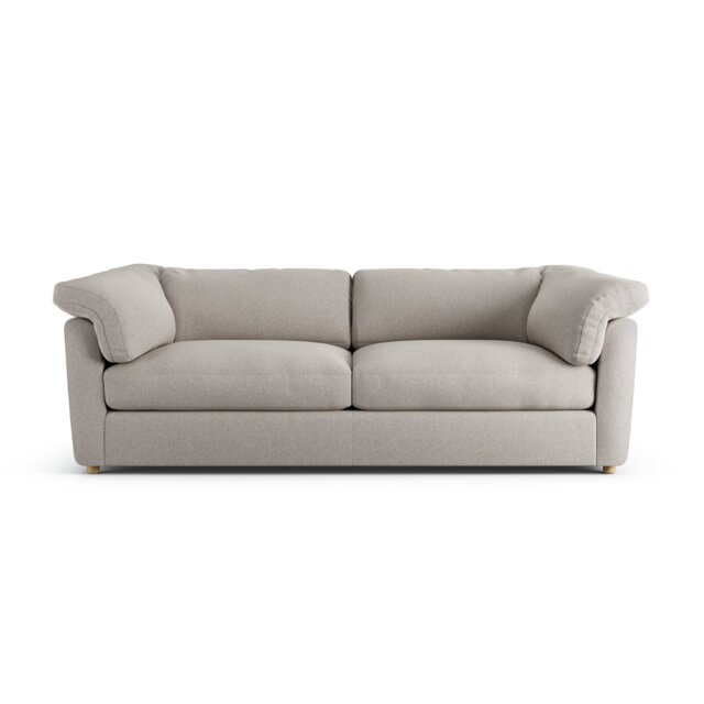 Habitat Wynn Fabric 4 Seater Sofa - Stone - Ash Leg by Habitat ...