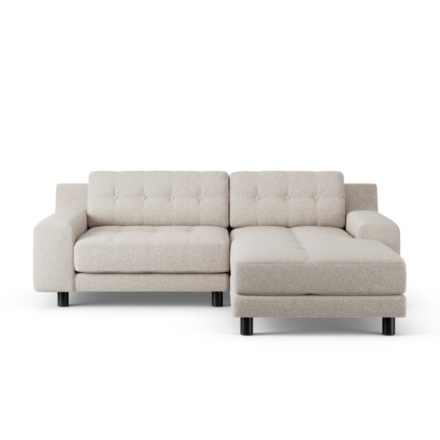 Habitat Hendricks Right Hand Corner Sofa - Natural-Black Leg by Habitat ...